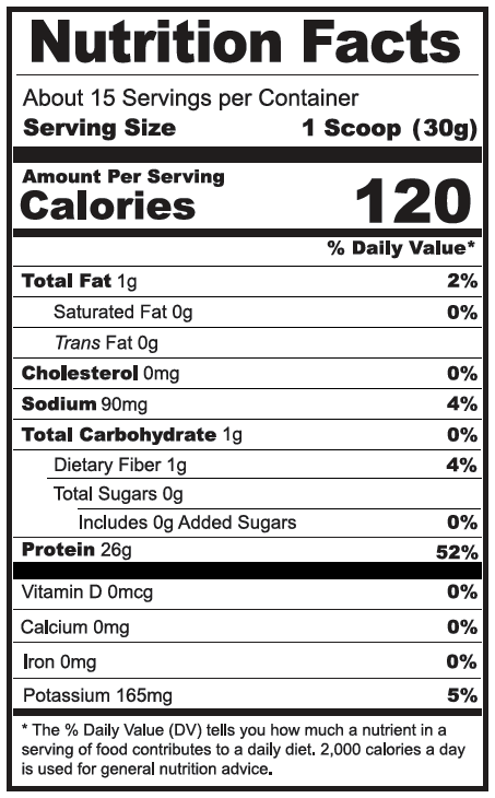 How much is in a scoop of Protein Powder - DiamondFit Performance